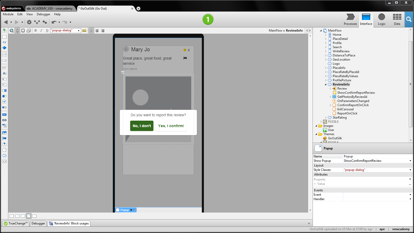 Create and Use a Popup - OutSystems 10 Documentation