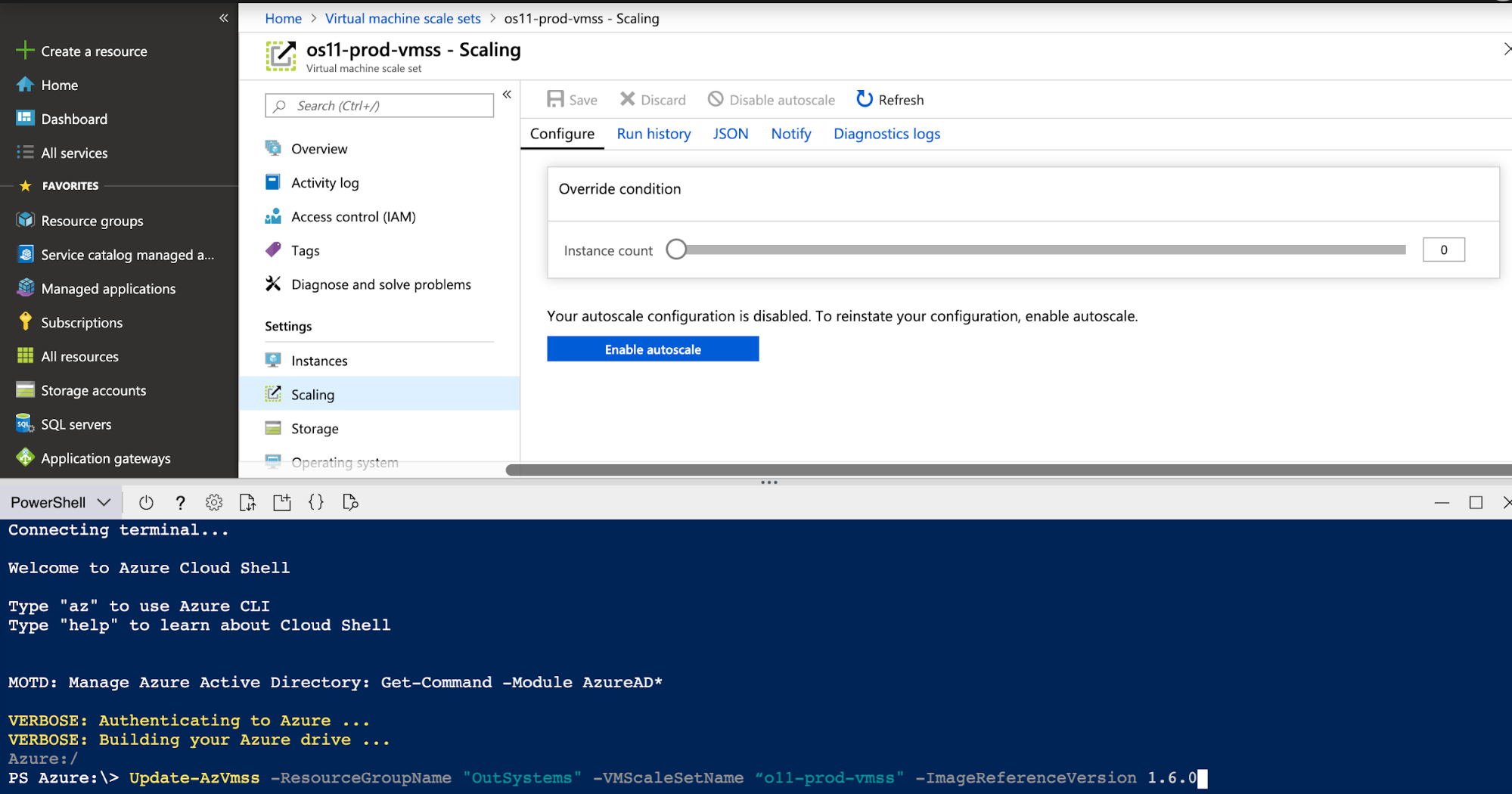 Additional Configurations for OutSystems on Microsoft Azure - OutSystems 11 Documentation