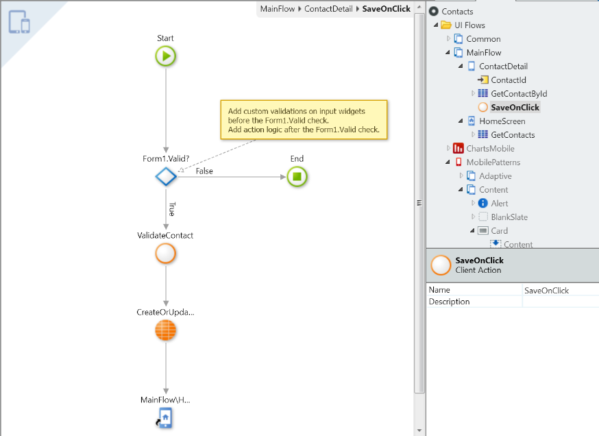 Actions in Mobile Apps - OutSystems 10 Documentation