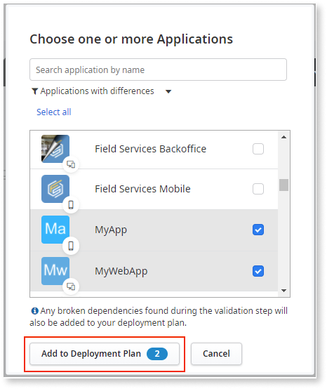 Deploy an Application - OutSystems 11 Documentation