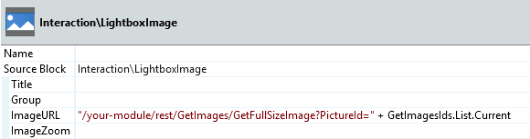 Lightbox Imageのリファレンス - OutSystems 11 ドキュメンテーション