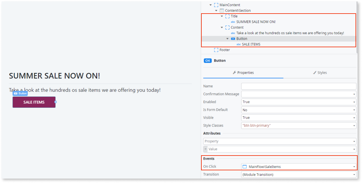 Section - OutSystems 11 Documentation
