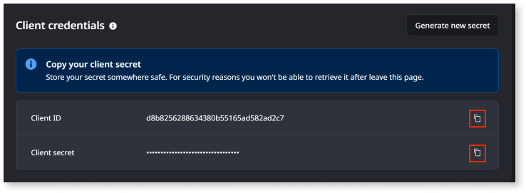 APIクライアントを使用してAPIアクセスを構成する - ODC Documentation