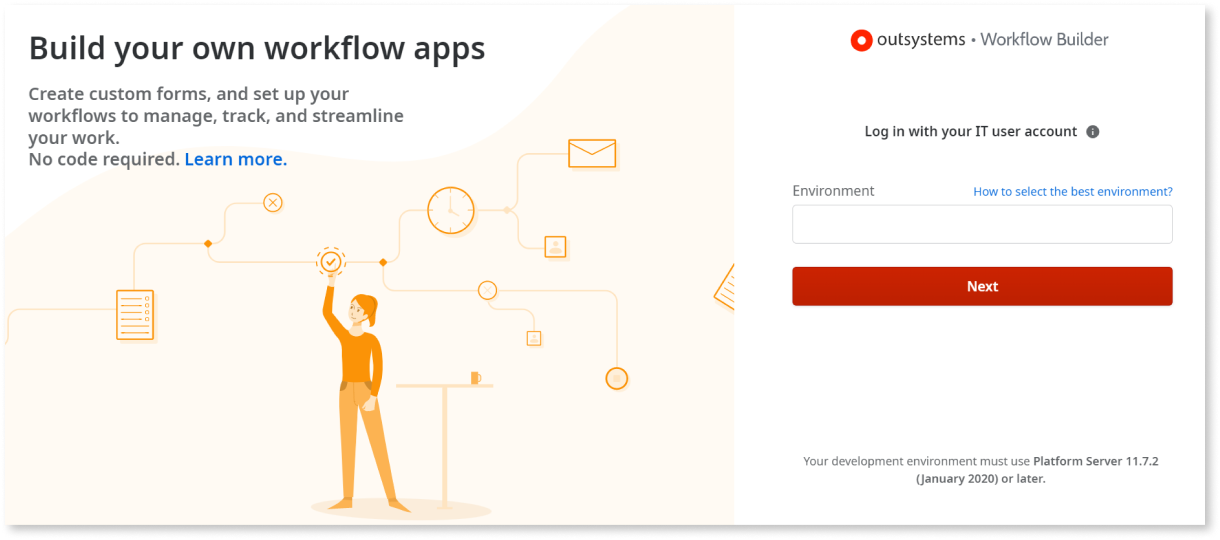 Workflow Builderを使用してワークフローアプリを作成する - OutSystems 11 ドキュメンテーション