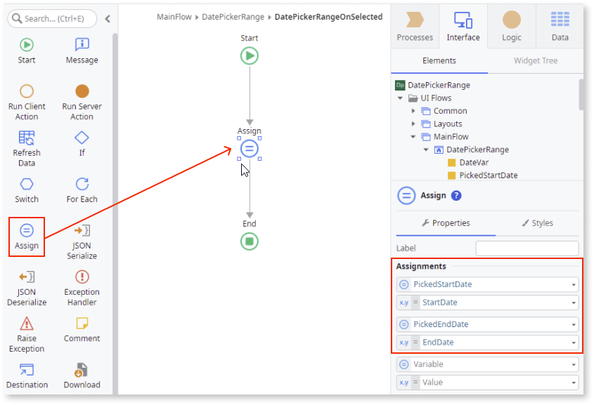 Date Picker Range - ODC Documentation