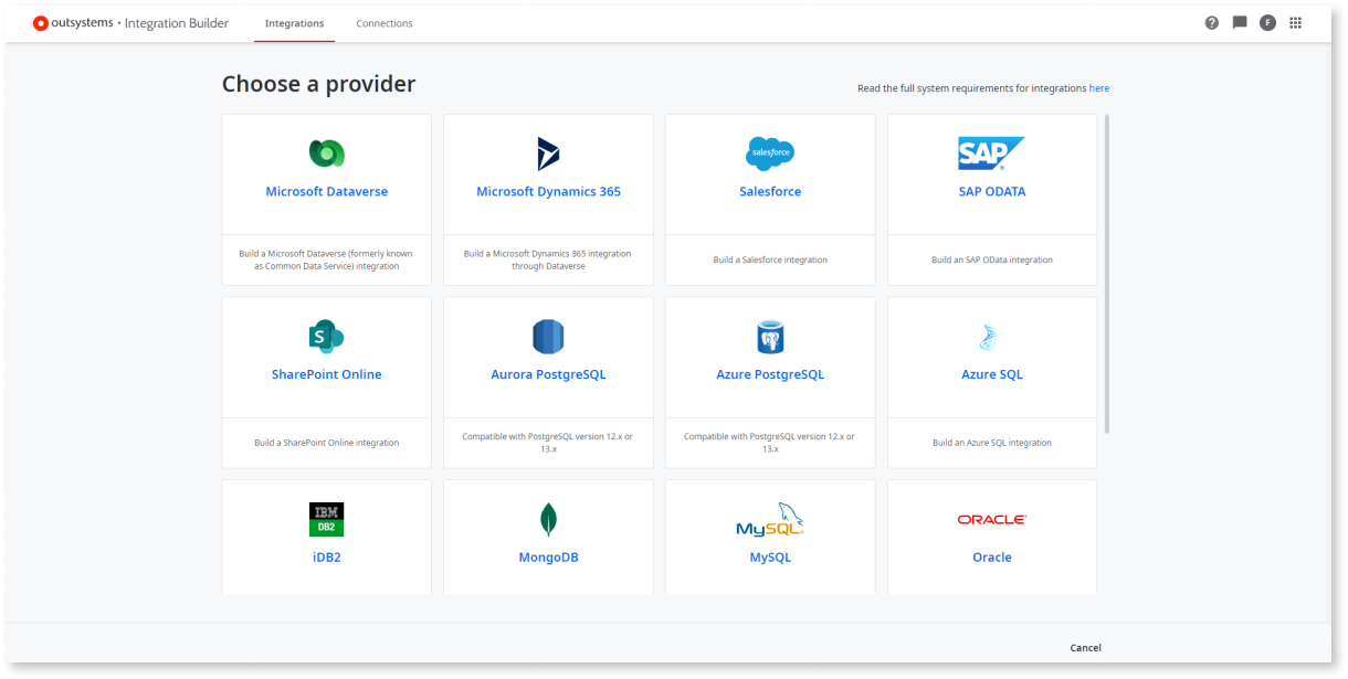 Integration Builderを使用する - OutSystems 11 ドキュメンテーション