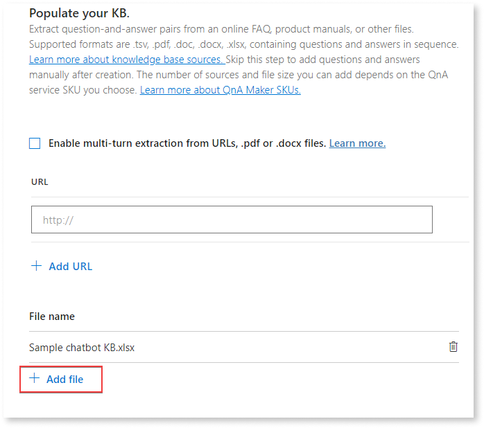 Create and deploy a knowledge base in Azure - OutSystems 11 Documentation