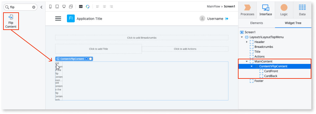 Flip Content - ODC Documentation