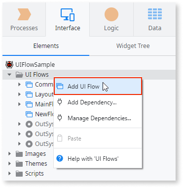 UI Flows - ODC Documentation