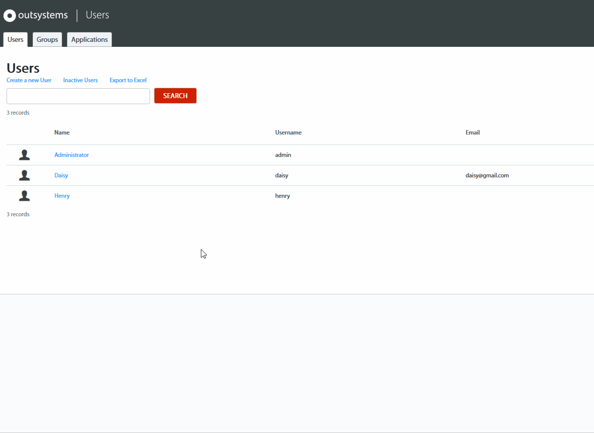エンドユーザーを追加および削除する - OutSystems 10 ドキュメンテーション