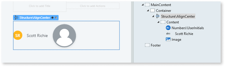 Align Center - OutSystems 11 Documentation