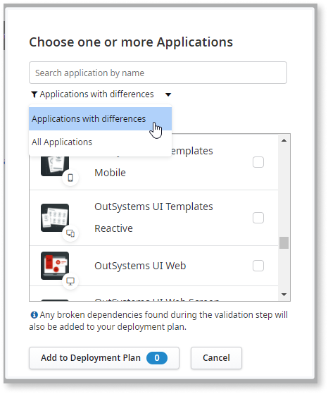Deploy an Application - OutSystems 11 Documentation