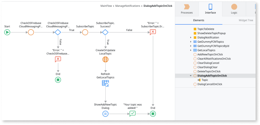 Firebase Cloud Messaging Pluginによるサーバーアクションの使用 - ODC Documentation