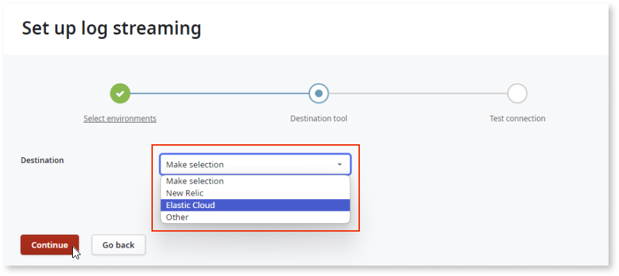 Configuring the log streaming service in LifeTime - OutSystems 11 ドキュメンテーション