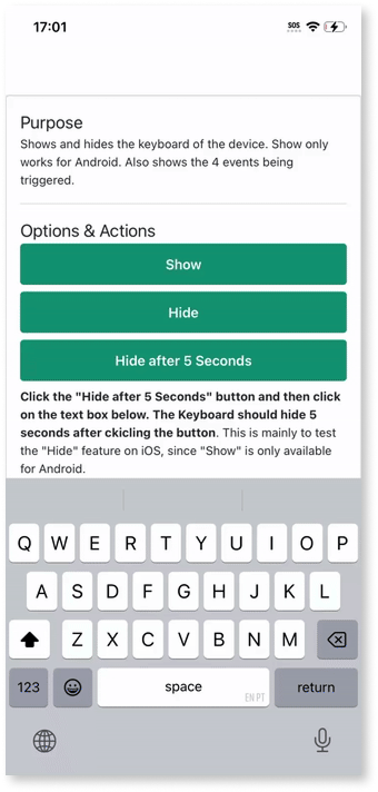 Keyboard plugin - ODC Documentation