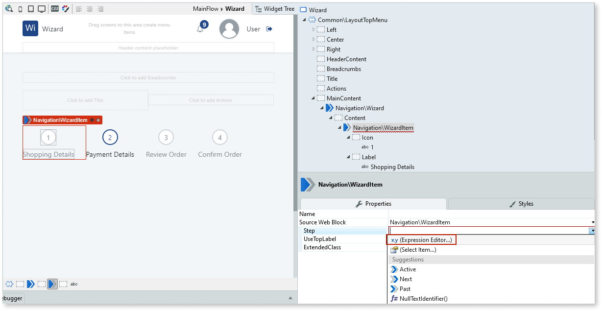 Wizard - OutSystems 11 Documentation