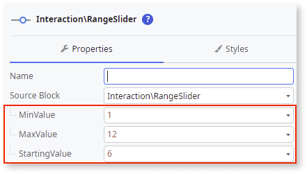 Range Slider - OutSystems 11 Documentation