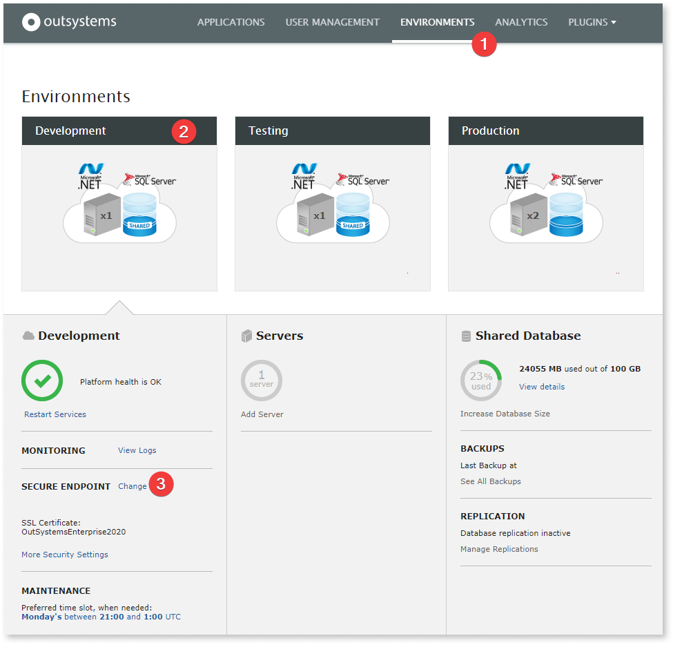 Use your SSL domain in OutSystems Cloud - OutSystems 11 Documentation