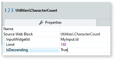 Character Count - OutSystems 11 Documentation