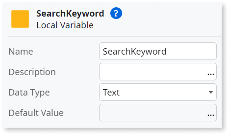Local Variable - ODC Documentation