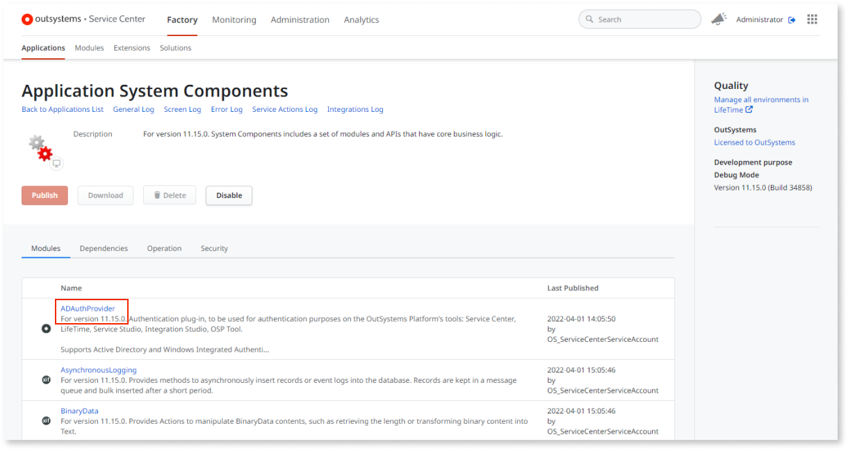 Check what OutSystems version you are using - OutSystems Support