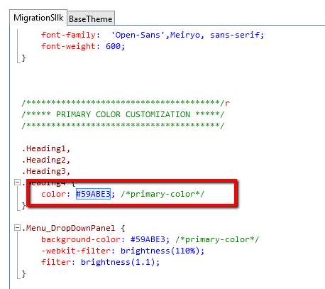 Migrating the structure of the Silk web applications to OutSystems UI ...