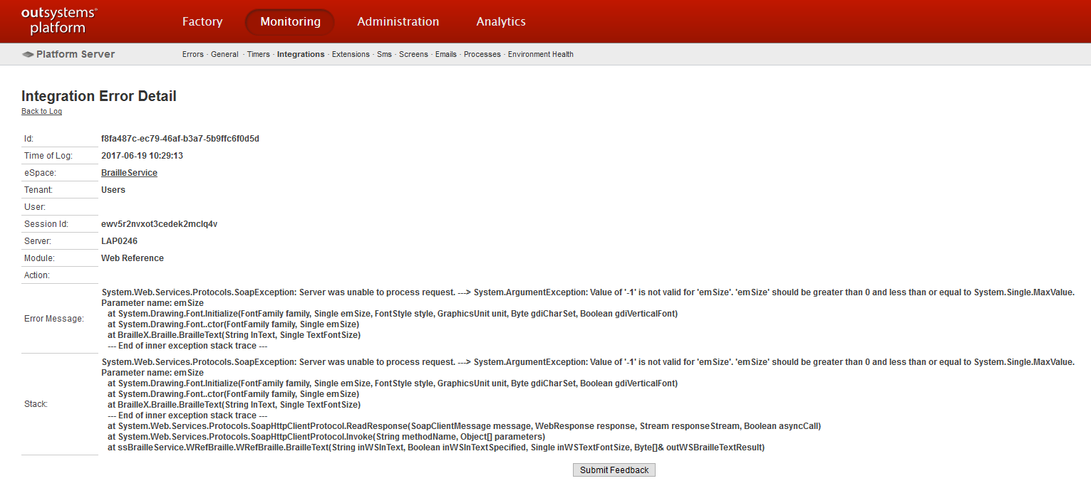 Troubleshoot SOAP Web Services - OutSystems 10 Documentation