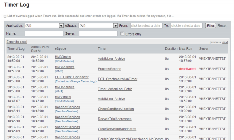 Timer - OutSystems 11 Documentation