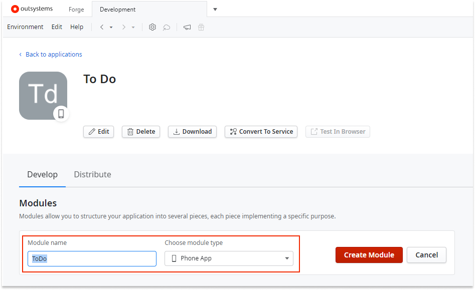 Create your first Mobile App - OutSystems 11 Documentation
