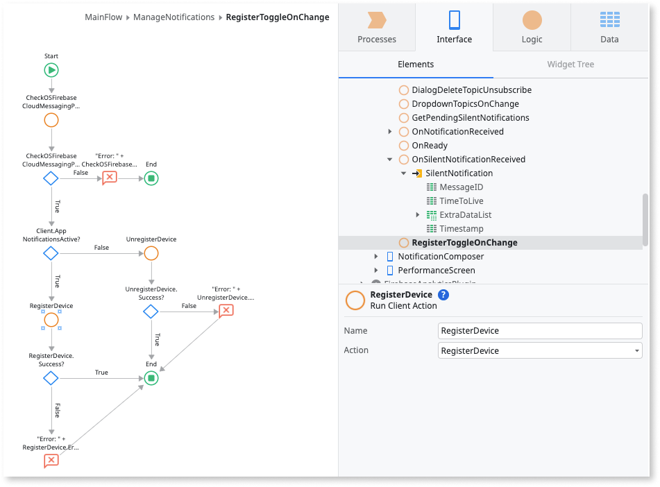 Firebase Cloud Messaging Plugin using server actions - OutSystems 11 Documentation