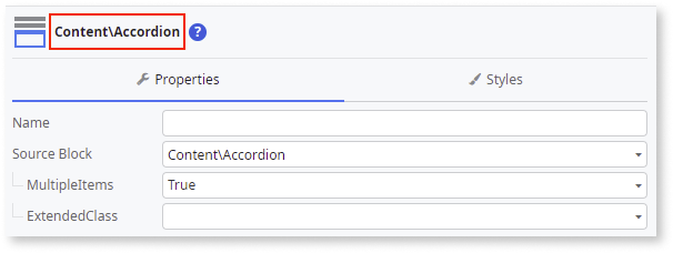 Accordion - ODC Documentation