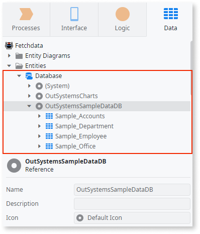 OutSystemsでデータベースからデータを取得して表示する - ODC Documentation