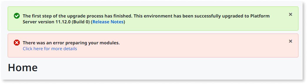 Possible errors related to modules preparation - OutSystems 11 ...