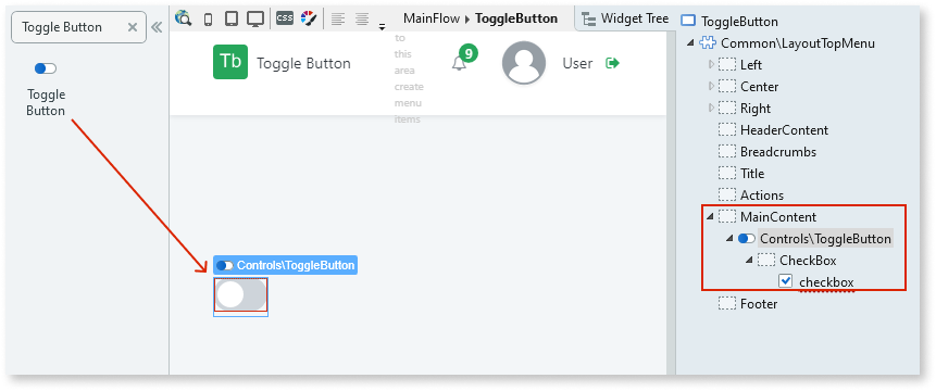 Toggle Button - OutSystems 11 ドキュメンテーション