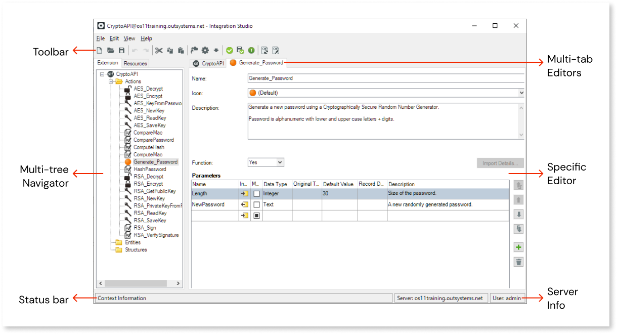 Integration Studio - OutSystems 11 ドキュメンテーション