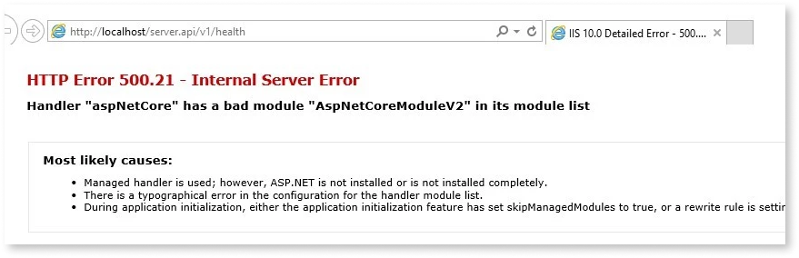 Server.API and Server.Identity fail to initialize after upgrading to ...