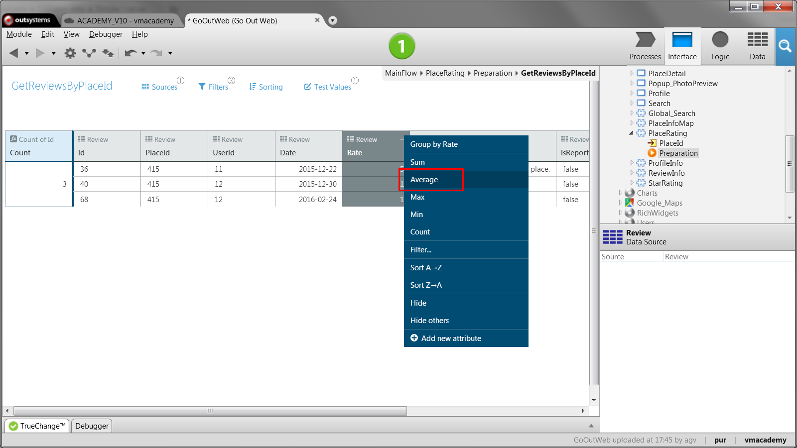 Aggregate a Column into a Single Value - OutSystems 10 Documentation