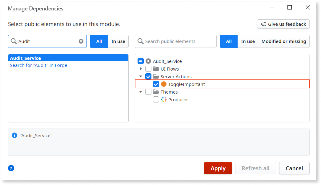 Expose and reuse functionality between modules - OutSystems 11 ...