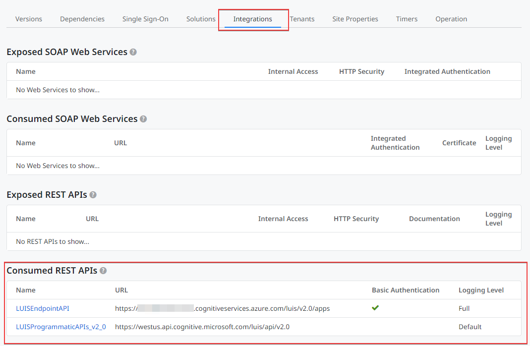 OutSystemsアプリでAzure LUISコネクタを使用する - OutSystems 11 ドキュメンテーション