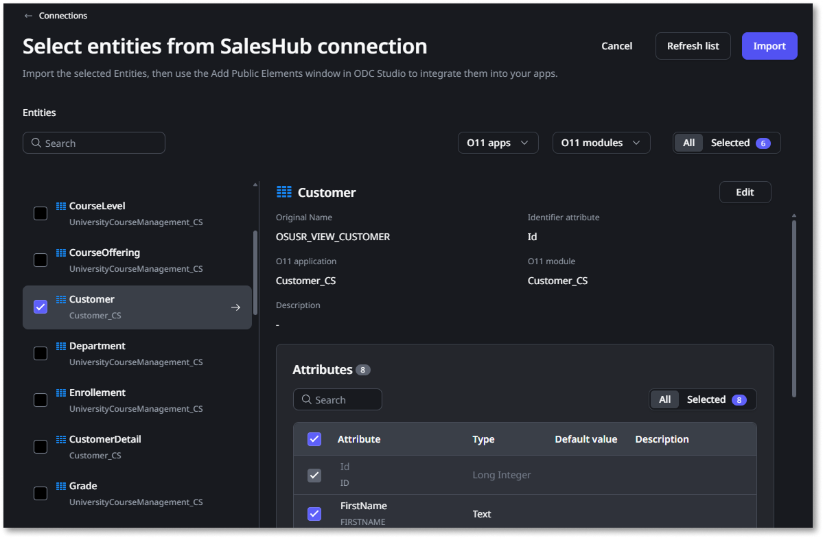 Configure the O11 connection in ODC Portal - OutSystems 11 Documentation