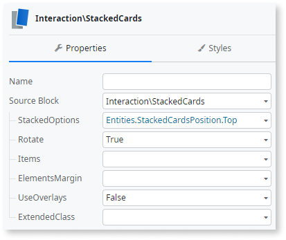 Stacked Cards - OutSystems 11 Documentation